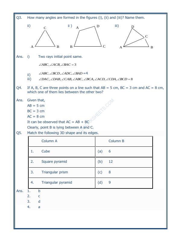 A2Zworksheets:Worksheet of Understanding Elementary Shapes-03-Geometry ...
