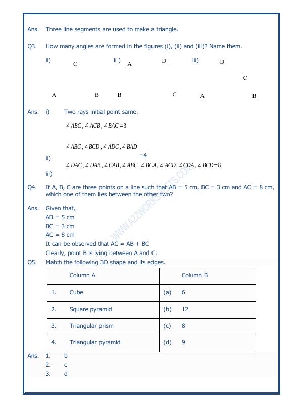 A2Zworksheets:Worksheet of Understanding Elementary Shapes-03-Geometry ...