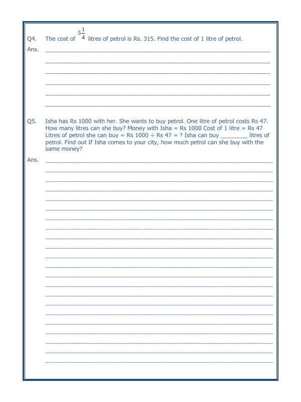 A2Zworksheets:Worksheet of Preparing Bills - 04-Data Handling-Maths
