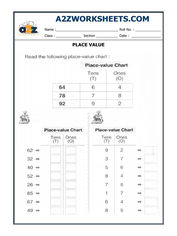 A2Zworksheets:Worksheet of Place Value-Place Value-Maths