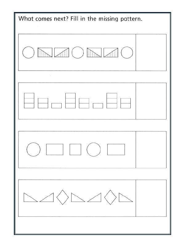 A2Zworksheets:Worksheet of Patterns-Geometry-Maths