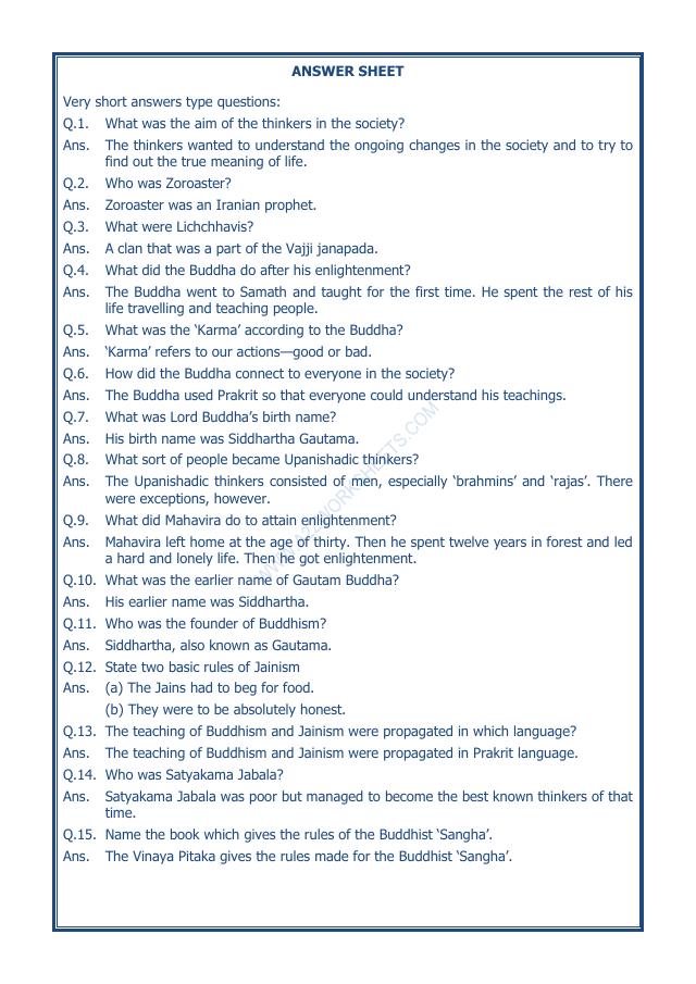A2Zworksheets:Worksheet of New Question And Ideas-01-Our History and ...