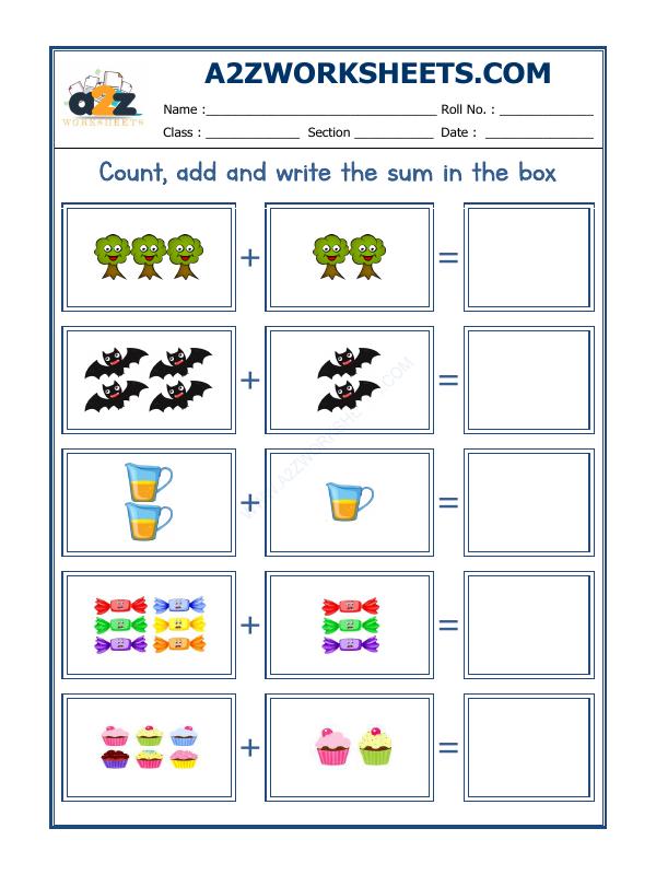 A2Zworksheets:Worksheet of Addition Worksheet-08-Addition-Maths