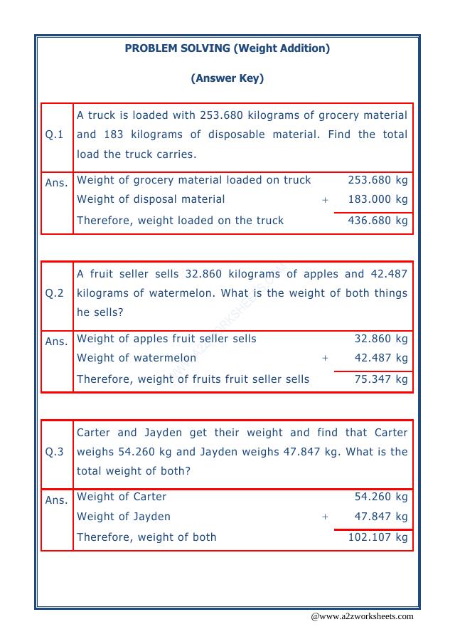 A2Zworksheets:Worksheet of Class-Iv-Maths Addition-03-Addition-Maths