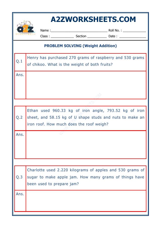 A2Zworksheets:Worksheet of Class-Iv-Maths Addition-04-Addition-Maths
