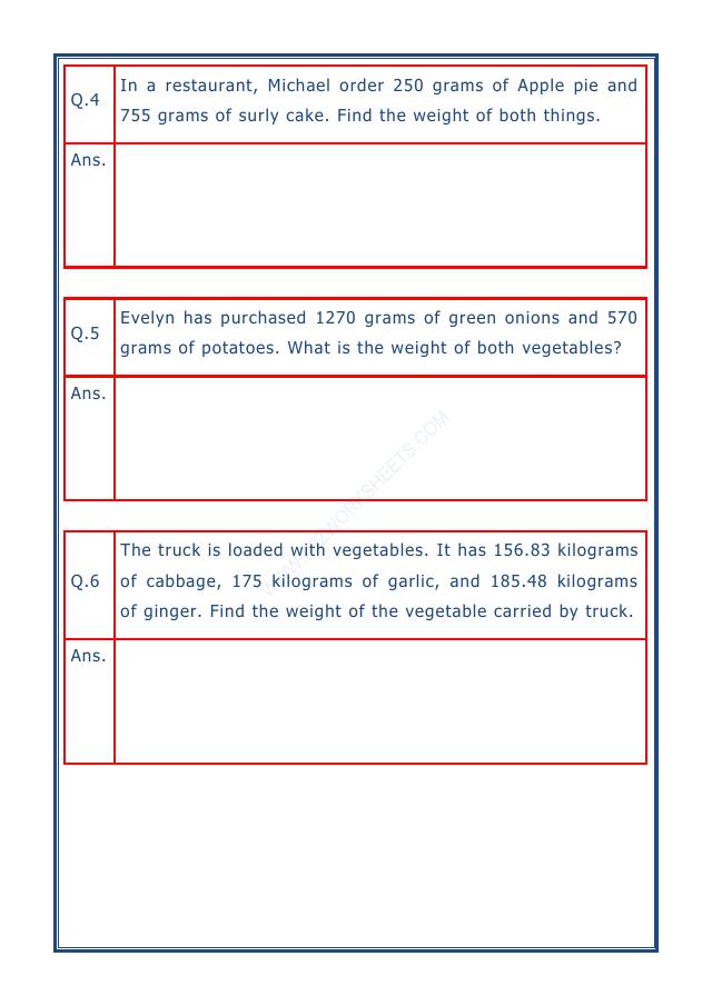 A2Zworksheets:Worksheet of Class-Iv-Maths Addition-04-Addition-Maths