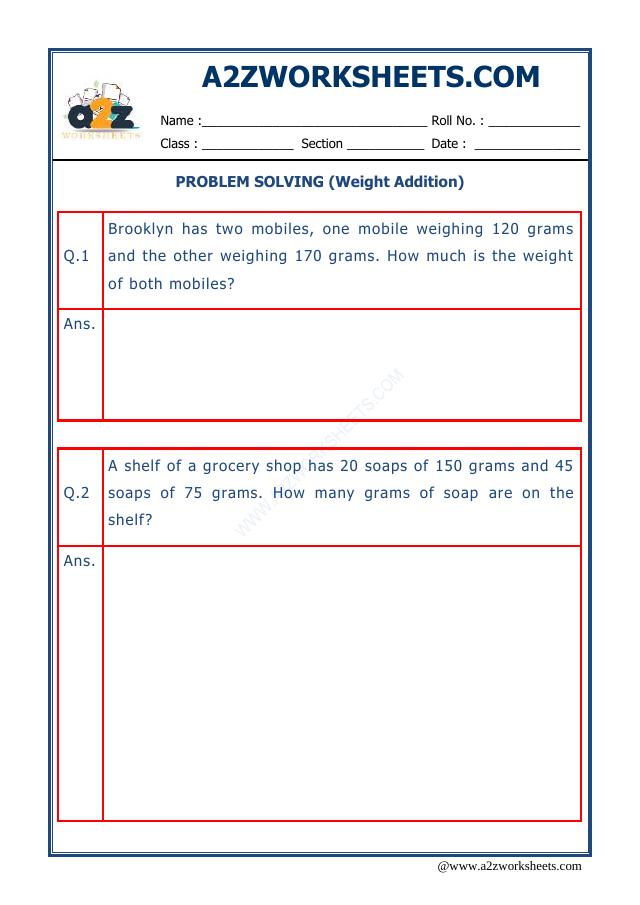 A2Zworksheets:Worksheet of Class-Iv-Maths Addition-05-Addition-Maths