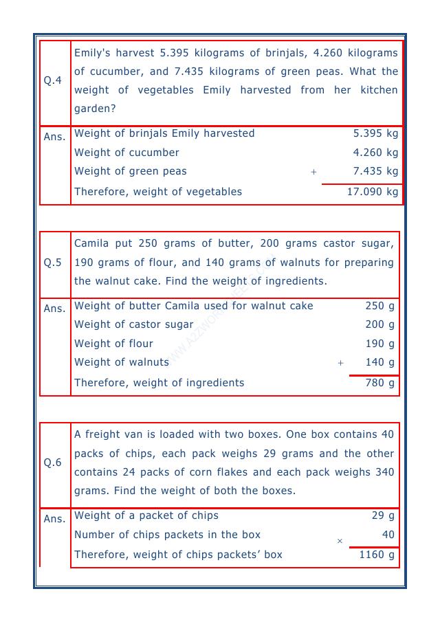 A2Zworksheets:Worksheet of Class-Iv-Maths Addition-06-Addition-Maths