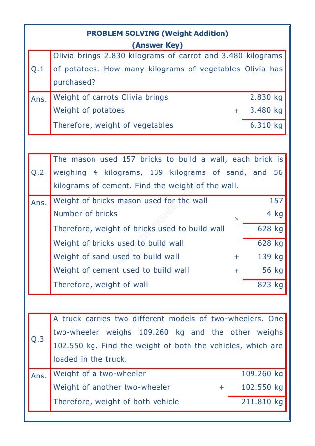 A2Zworksheets:Worksheet of Class-Iv-Maths Addition-07-Addition-Maths
