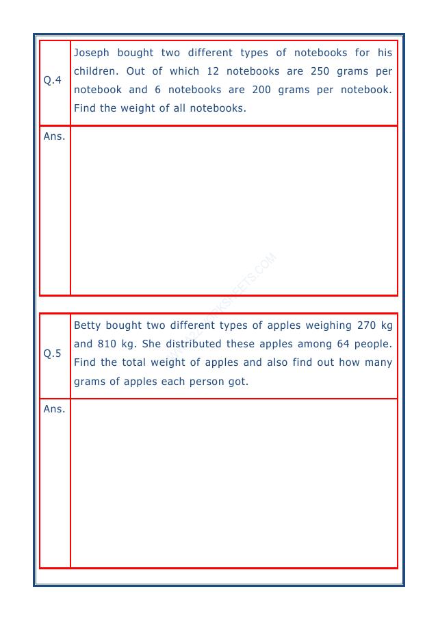A2Zworksheets:Worksheet of Class-Iv-Maths Addition-08-Addition-Maths