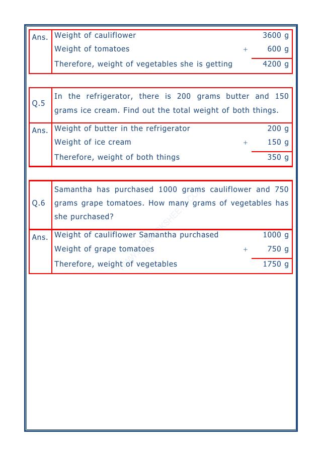 A2Zworksheets:Worksheet of Class-Iv-Maths Addition-10-Addition-Maths