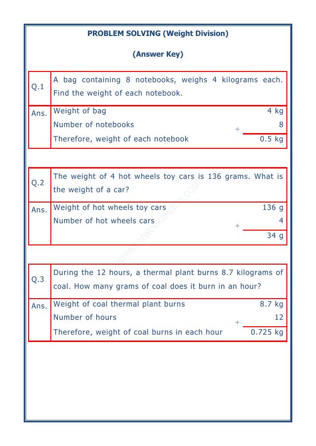 A2Zworksheets:Worksheet of Class-Iv-Division-02-Division-Maths