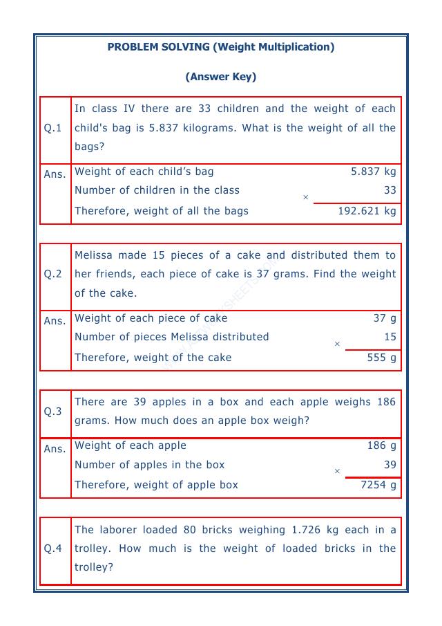 A2Zworksheets:Worksheet of Class-Iv-Multiplication-07-Multiplication-Maths