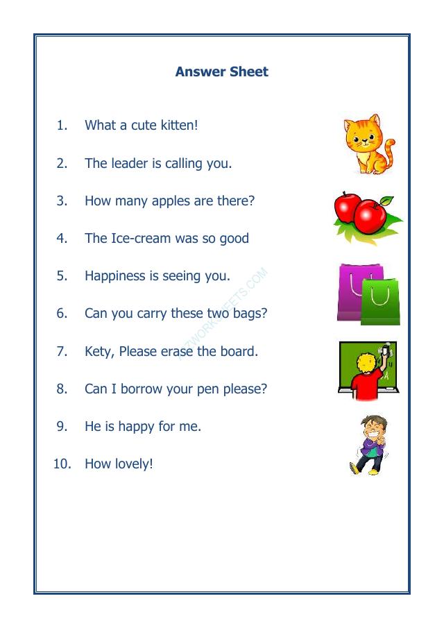 A2Zworksheets:Worksheet of Class-Iii-English Punctuation Worksheet-01 ...