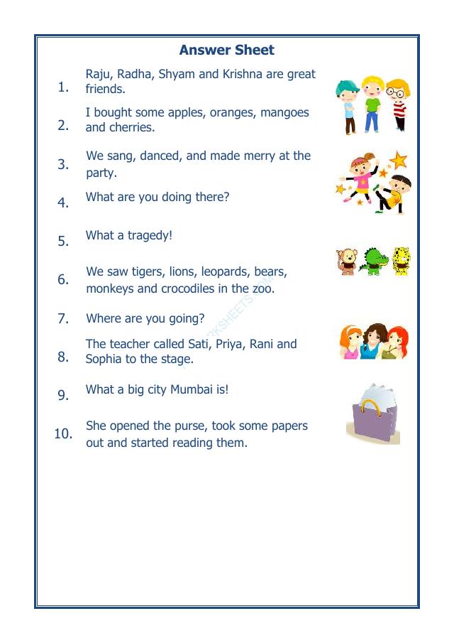 A2Zworksheets:Worksheet of Class-Iii-English Punctuation Worksheet-03 ...
