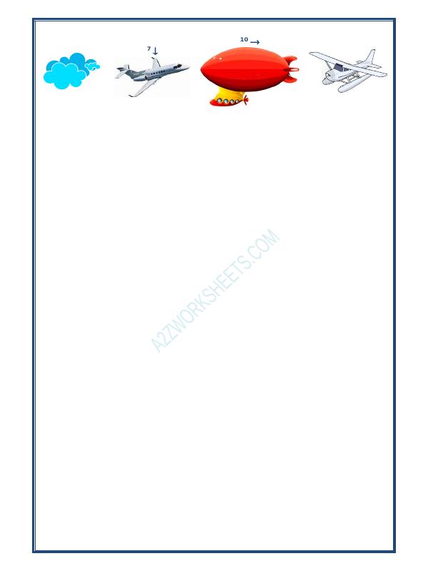 A2Zworksheets:Worksheet of Class I - Cross Word -Air Transport-Reading ...