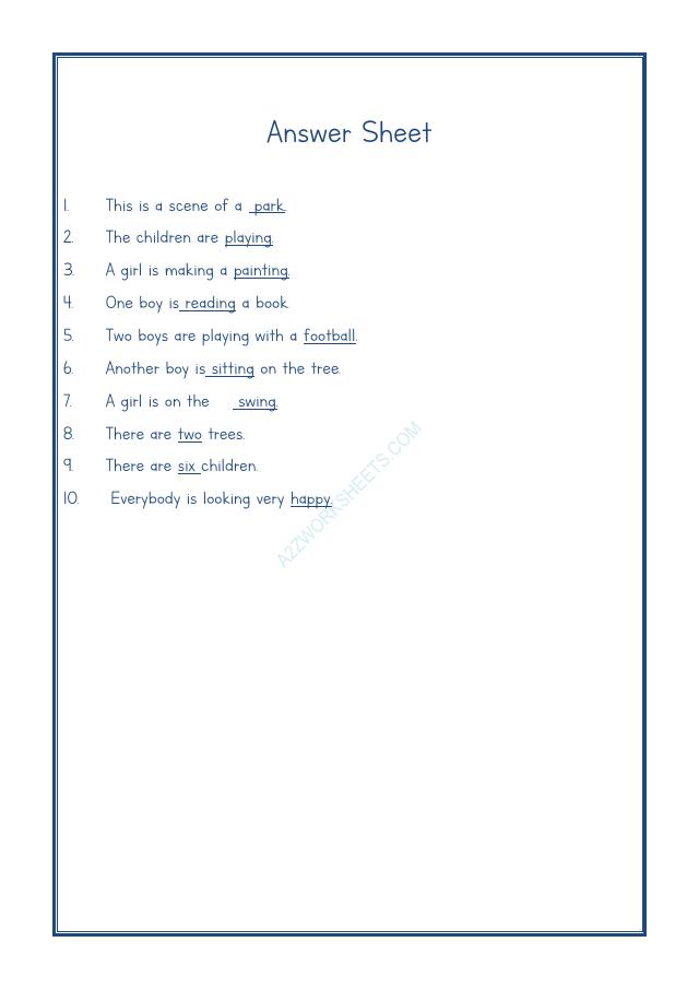 A2Zworksheets:Worksheet of Class Ii-English Comprehension-01-Reading ...