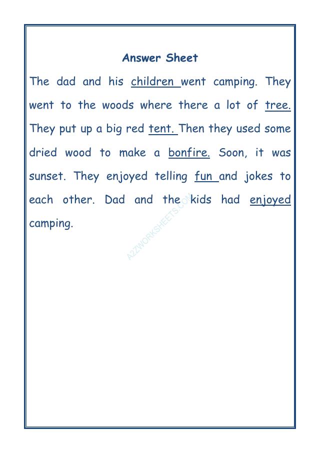 A2Zworksheets:Worksheet of Class Ii-Picture Comprehension-30-Reading ...