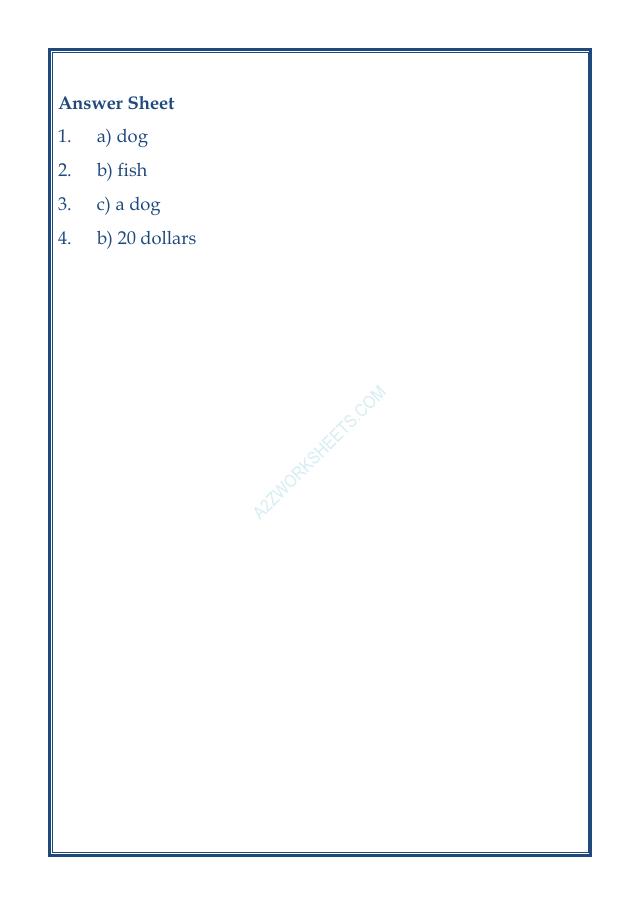 A2Zworksheets:Worksheet of Class Ii-Picture Comprehension-38-Reading ...