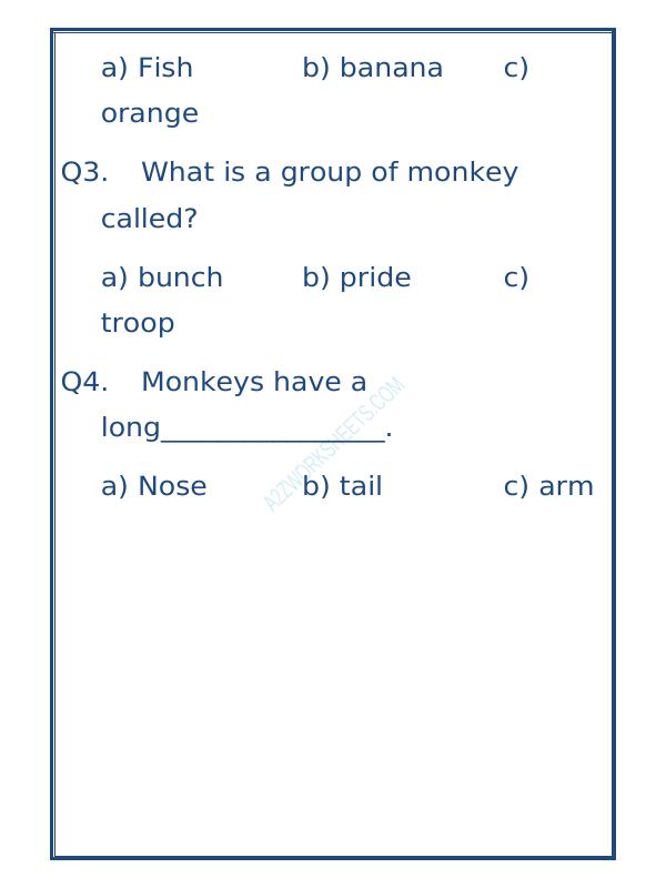 A2Zworksheets:Worksheet of Class Iii-Comprehension Passage-17-Reading ...