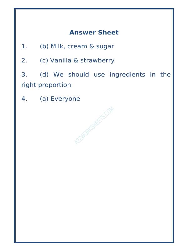 A2Zworksheets:Worksheet of Class Iii-Comprehension Passage-24-Reading ...