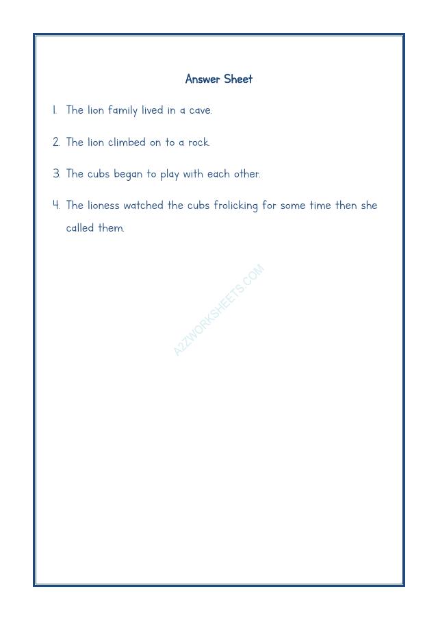 A2Zworksheets:Worksheet of Class Iii-Comprehension Passage-25-Reading ...