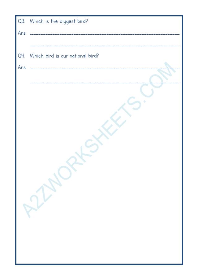 A2Zworksheets:Worksheet of Class Iii-Comprehension Passage-28-Reading ...