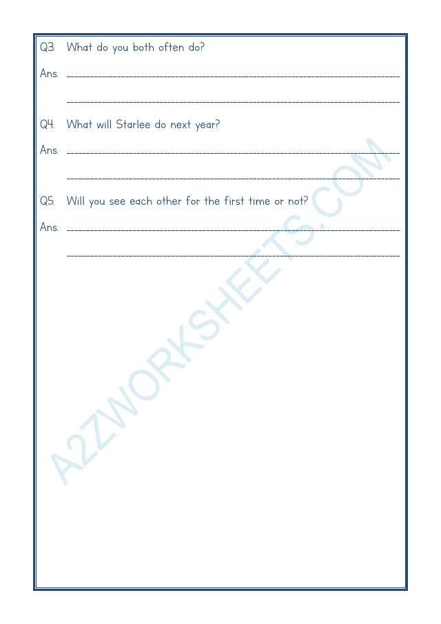 A2Zworksheets:Worksheet of Class Iii-Comprehension Passage-29-Reading ...