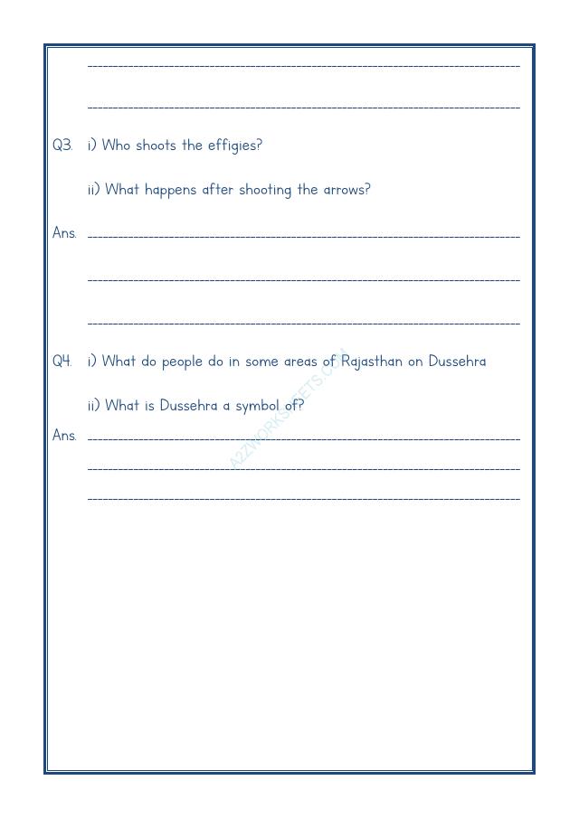 A2Zworksheets:Worksheet of Class Iv-Comprehension Passage-19-Reading ...