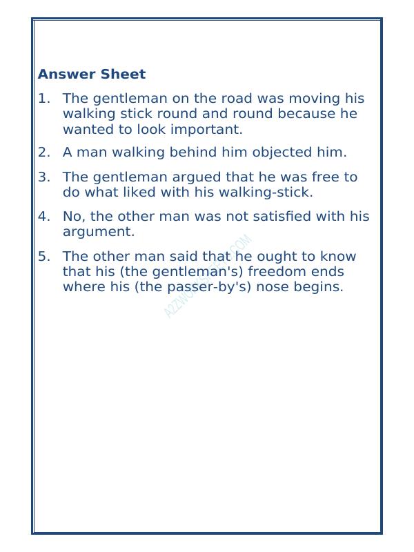 A2Zworksheets:Worksheet of Class Iv-Comprehension Passage-25-Reading ...