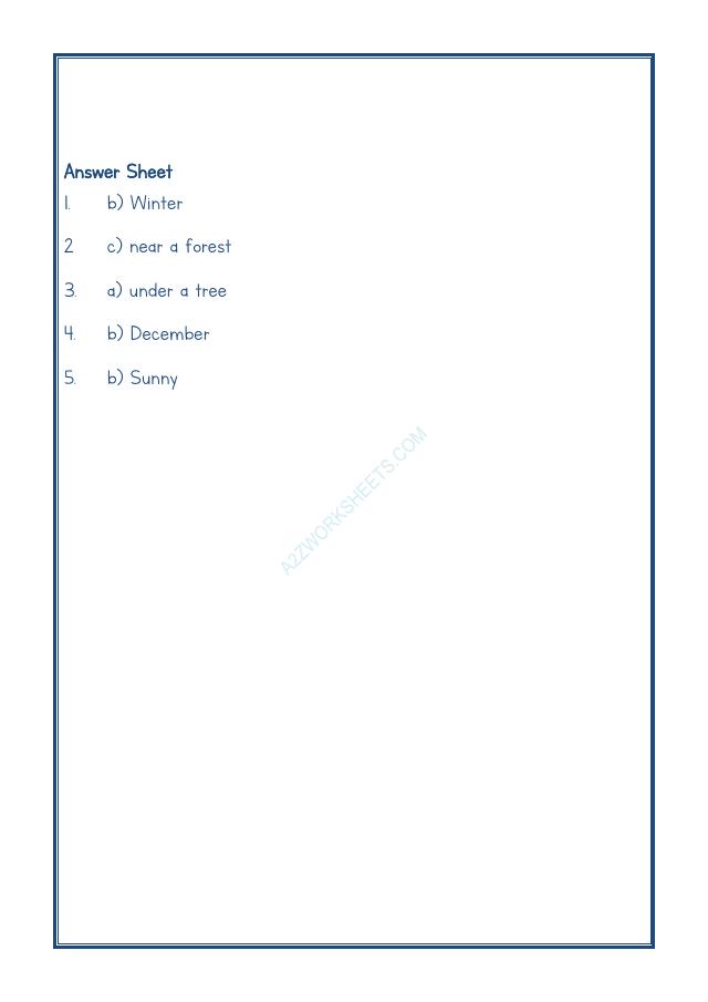 A2Zworksheets:Worksheet of Class Iv-Comprehension Passage-26-Reading ...