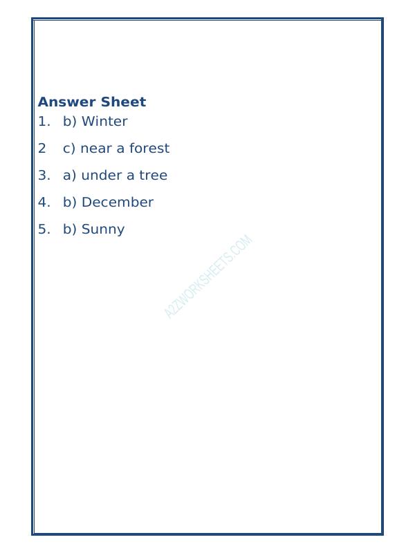 A2Zworksheets:Worksheet of Class Iv-Comprehension Passage-26-Reading ...