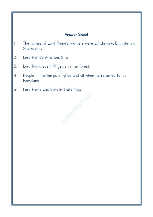 A2Zworksheets:Worksheet of Class V-Comprehension Passage-34-Reading-English
