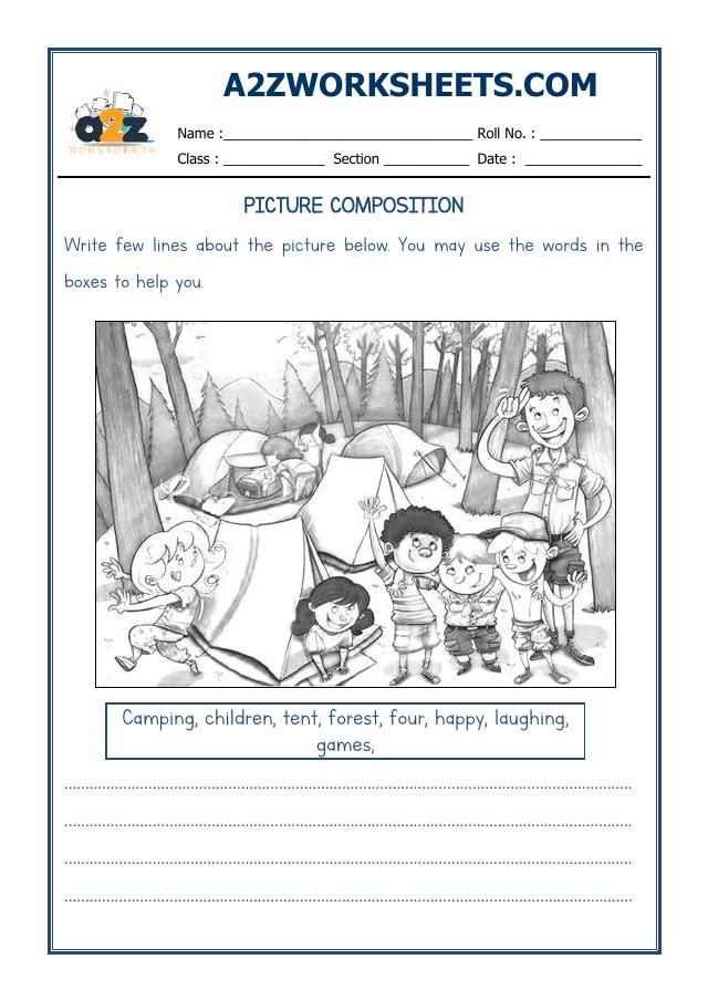 A2Zworksheets:Worksheet of Class-Iii-Picture Composition-13-Writing-English