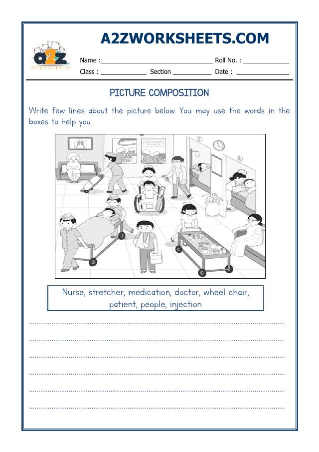 A2Zworksheets:Worksheet of Class-Iii-Picture Composition-15-Writing-English