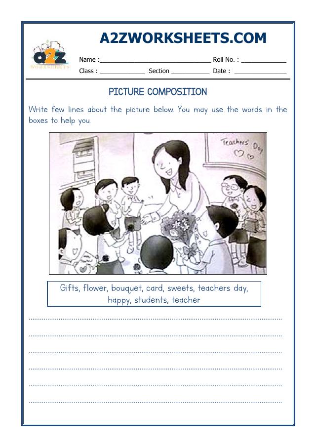 A2Zworksheets:Worksheet of Class-Iv-Picture Composition-01-Writing-English