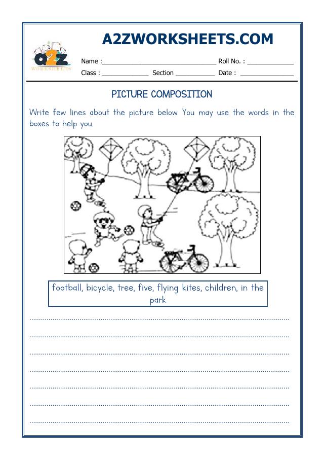 A2Zworksheets:Worksheet of Class-Iv-Picture Composition-02-Writing-English