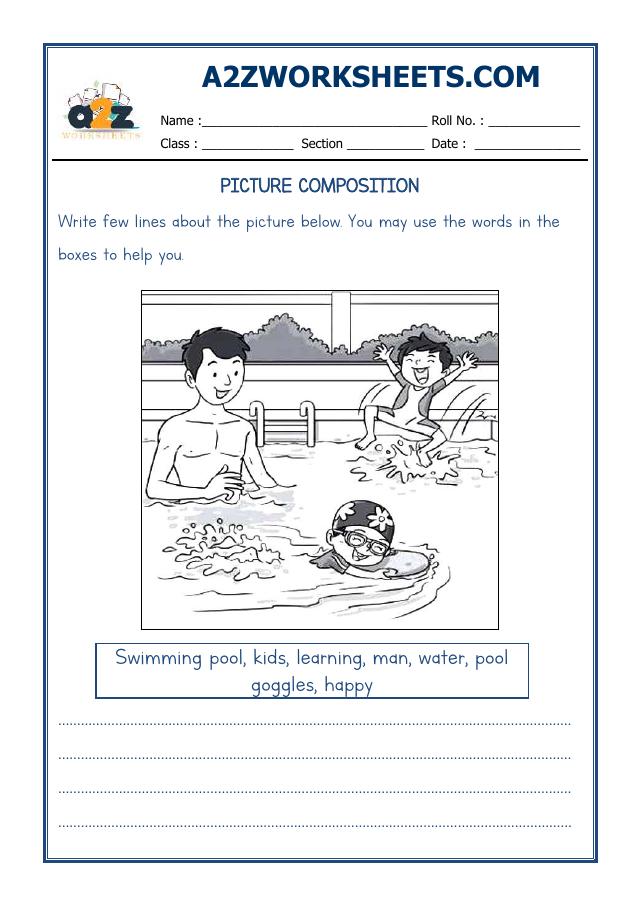 A2Zworksheets:Worksheet of Class-Iv-Picture Composition-09-Writing-English