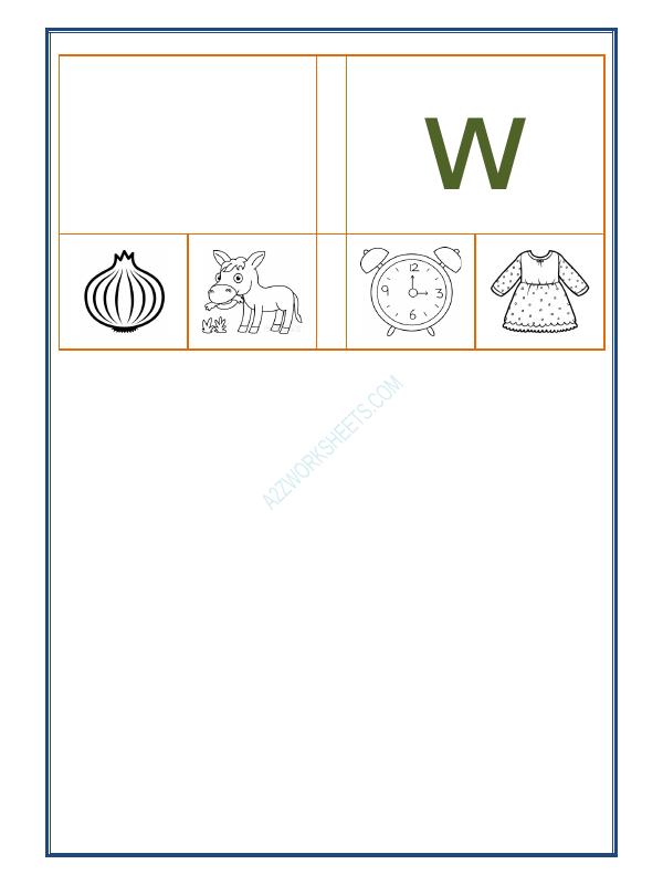 A2Zworksheets:Worksheet of Nursery - Colour The Correct Letter-01 ...
