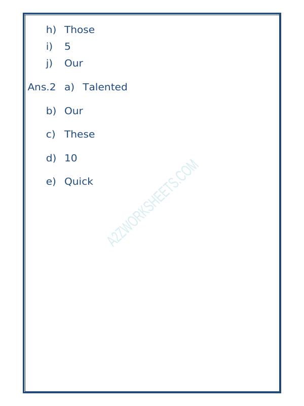 A2Zworksheets:Worksheet of Class-Vi-English Adjectives Worksheet-02 ...
