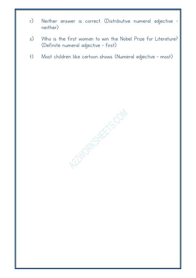 A2Zworksheets:Worksheet of Class-Vi-English Adjectives Worksheet-07 ...