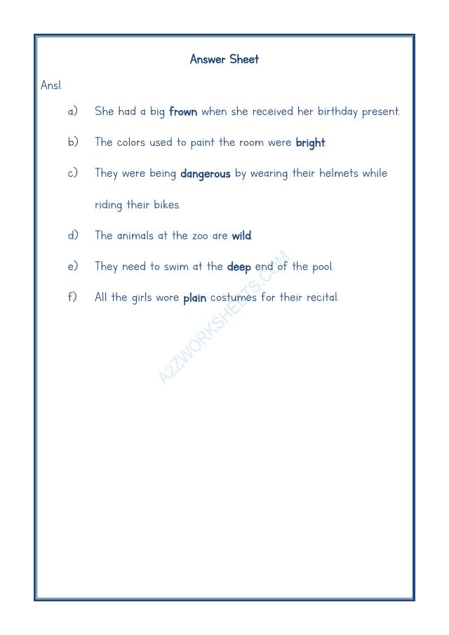 A2Zworksheets:Worksheet of Class-Vi-Antonyms-08-Grammar-English