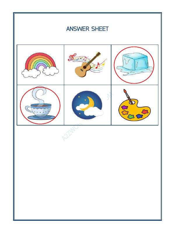 A2Zworksheets:Worksheet of Our Sense Organs-05-Humans-Science