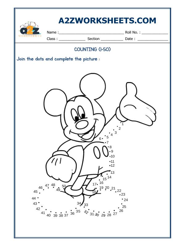 A2Zworksheets:Worksheet of Join The Dots And Complete The Picture-10 ...