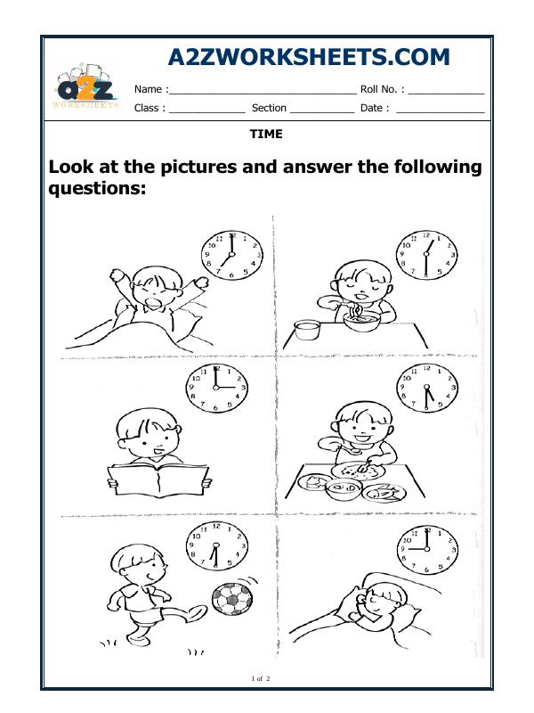 A2Zworksheets:Worksheet of Time-02-Measurement-Maths