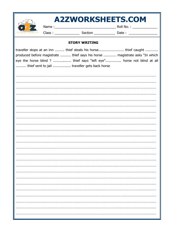 A2Zworksheets:Worksheet of Story Writing-02-Writing-English