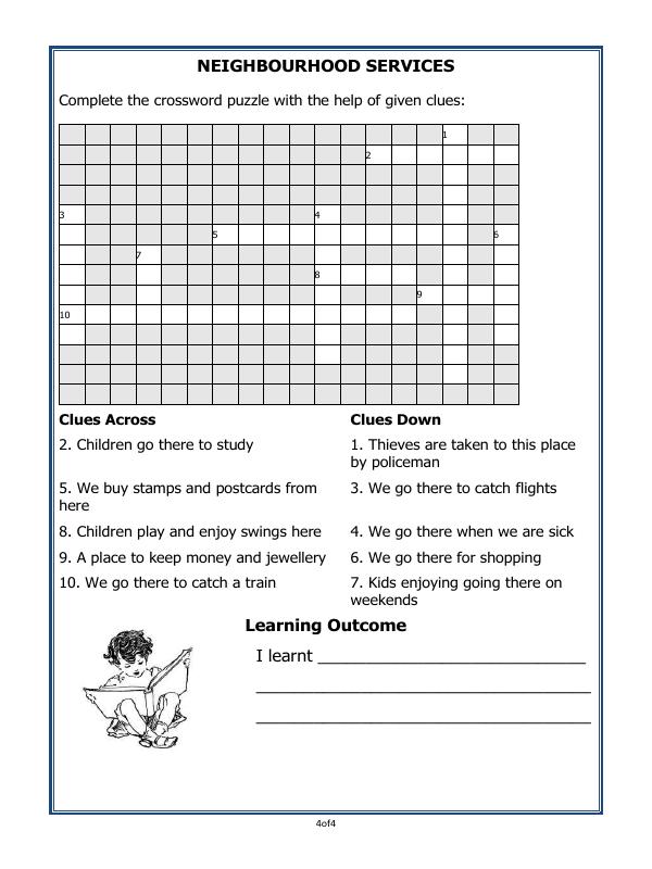 A2Zworksheets:Worksheet of Neighbourhood-My Home and Places in Our ...