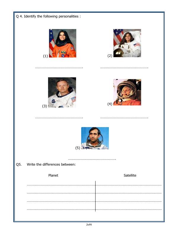 A2Zworksheets:Worksheet of Universe-Solar System and Our Universe ...