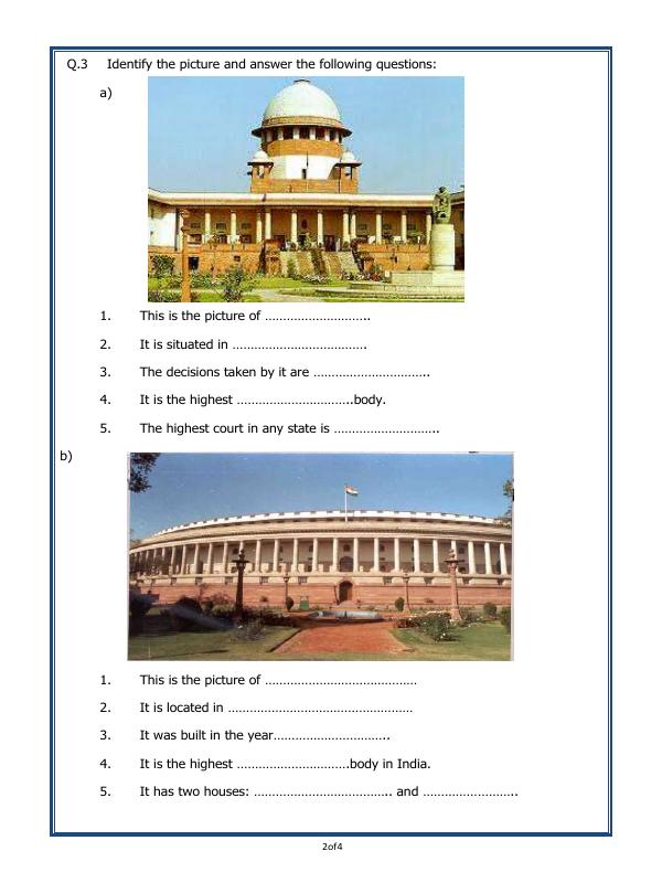 A2Zworksheets:Worksheet of Our Government-India and Its Neighbouring ...