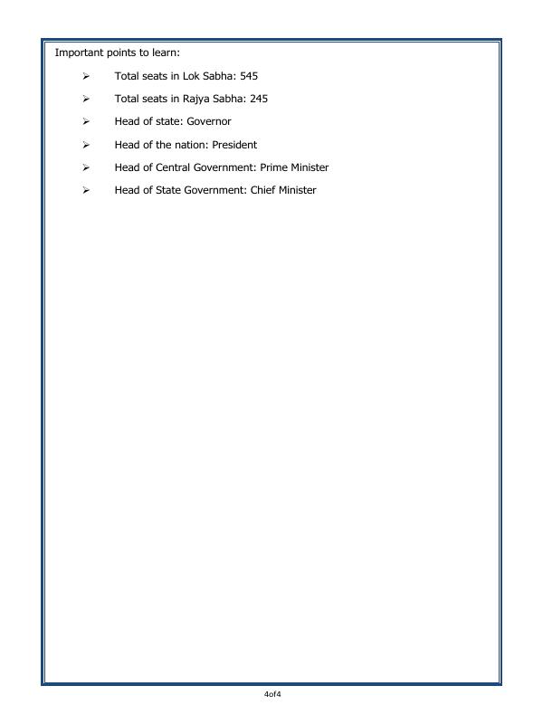 A2Zworksheets:Worksheet of Our Government-India and Its Neighbouring ...